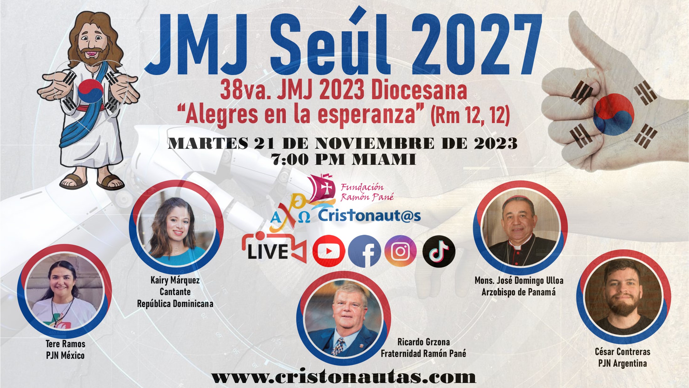 🔴JMJ Seúl 2027 [ JMJ 2023 Diocesana ] “Alegres en la esperanza” ( Rm 12 ...